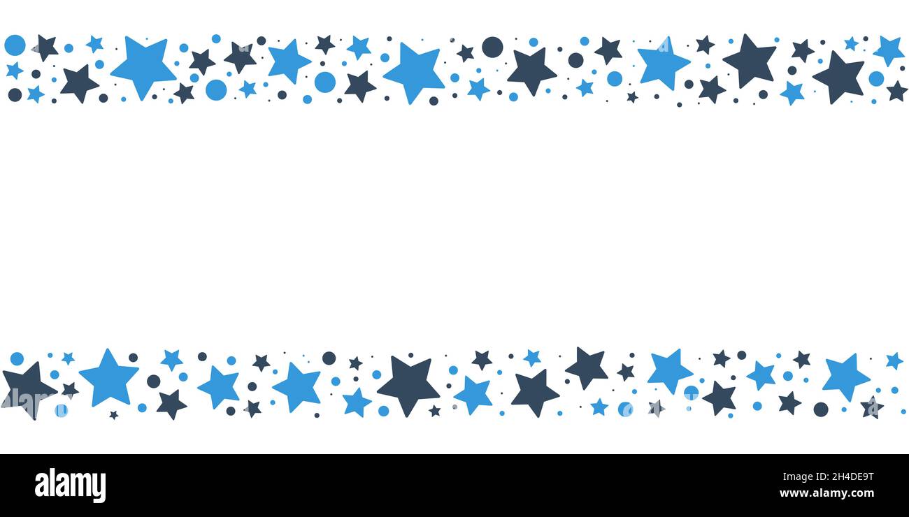 Blue Star Border Clipart