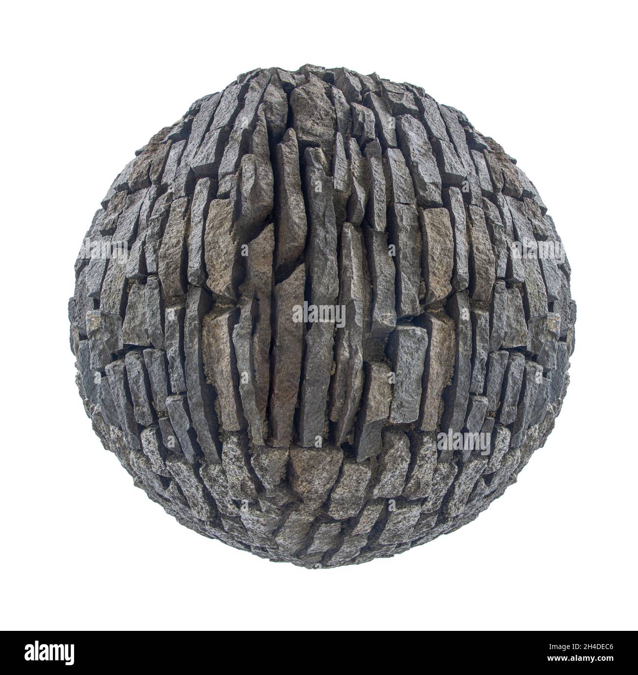 A Sphere from stones isolated on a white background Stock Photo - Alamy