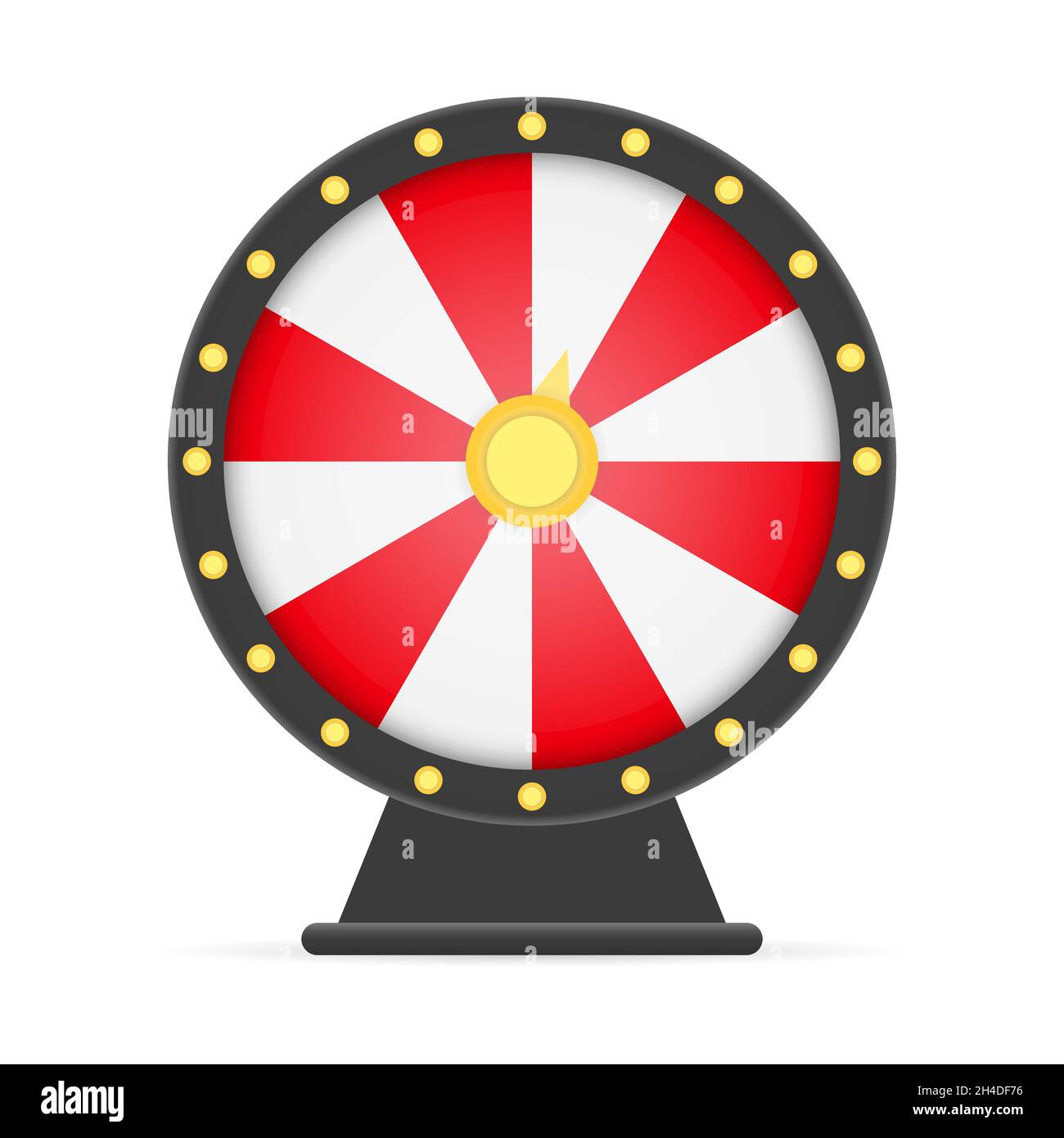 Fortune wheel lucky roulette isolated on white background Stock Vector ...