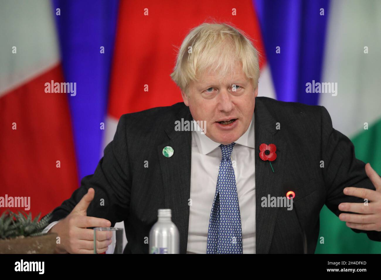Prime Minister Boris Johnson speaking at the Build Back Better event ...