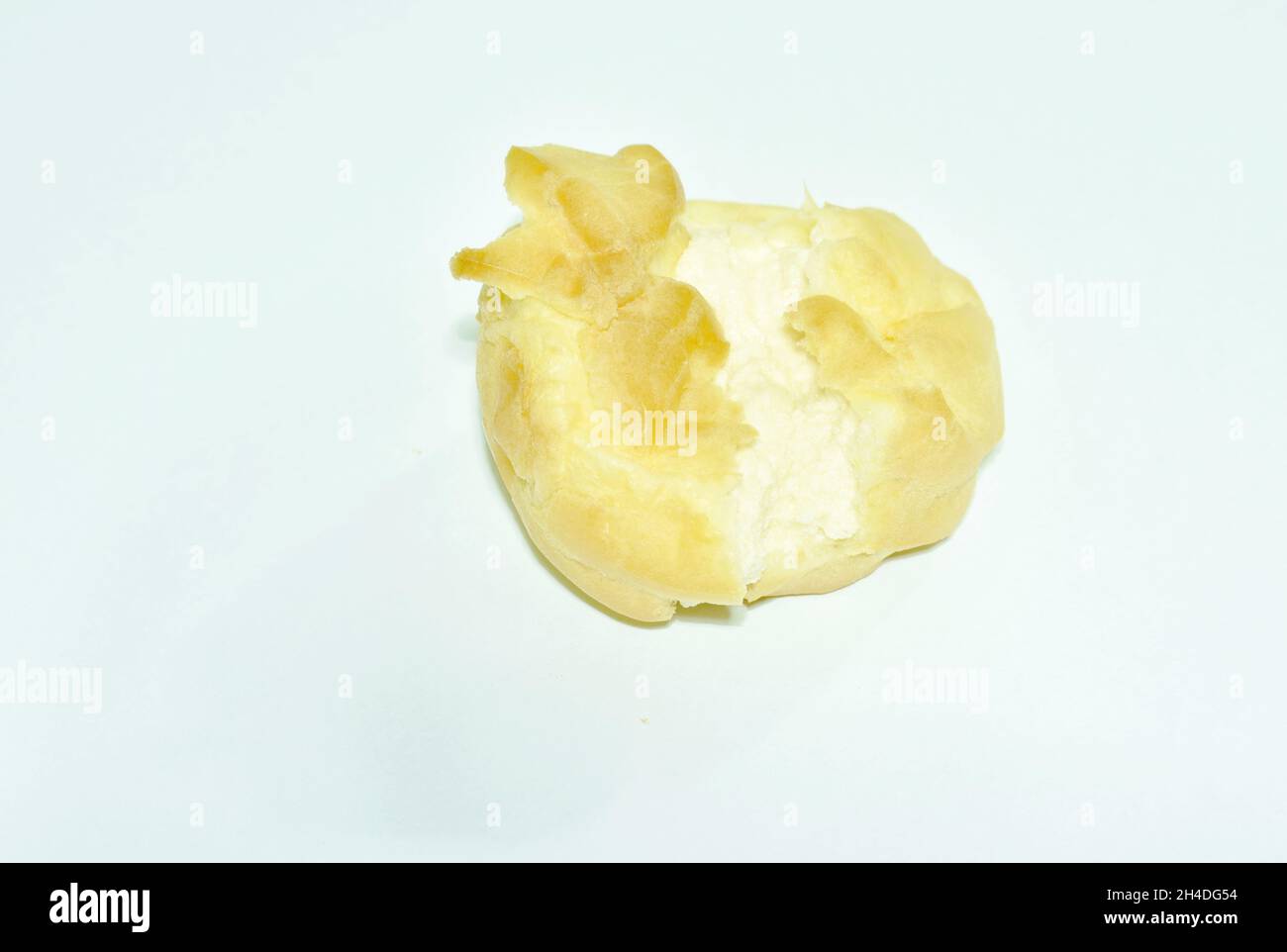 vanilla Choux cream or éclair stuffed vanilla taste on white background ...