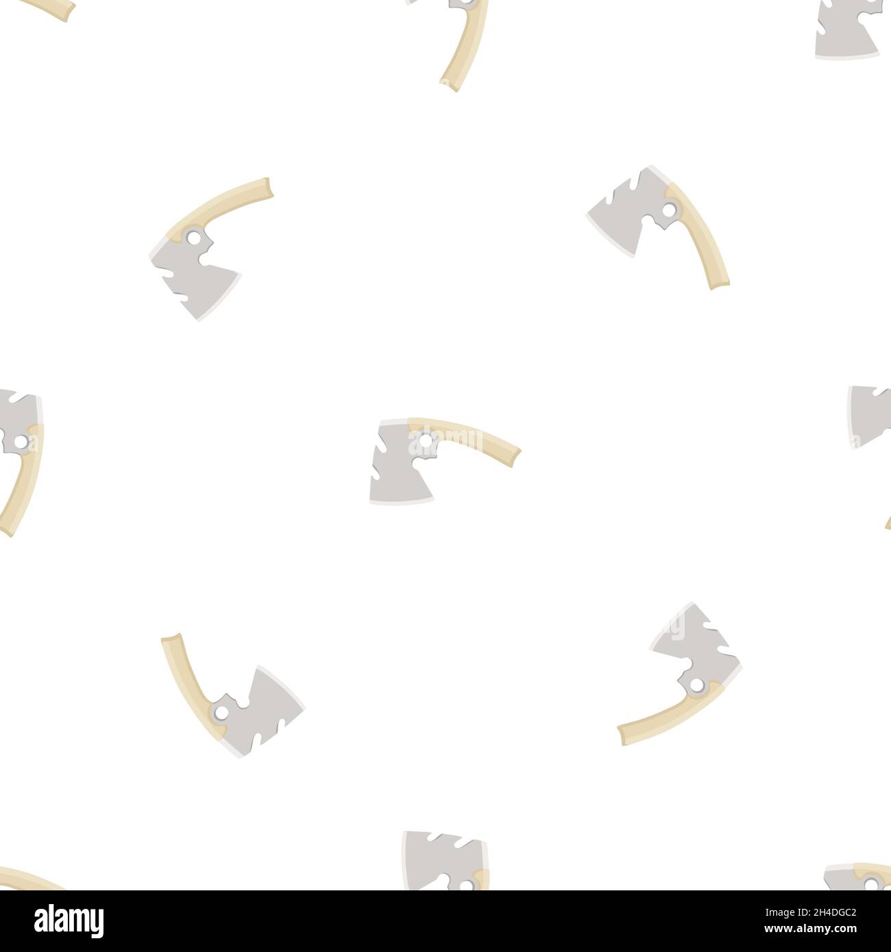 Illustration on theme pattern steel axes with wooden handle, metal ax ...