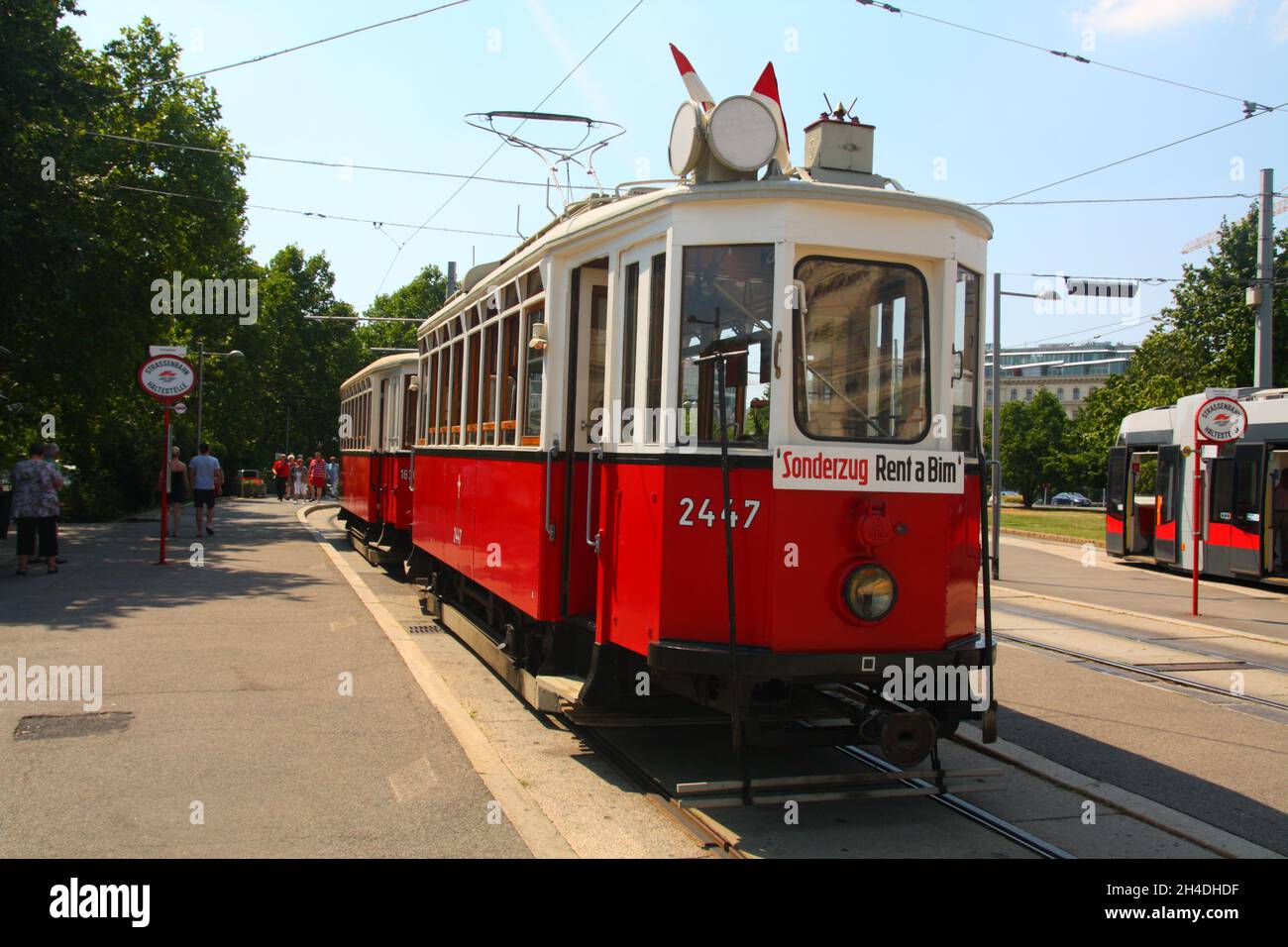 Carriage of tram in vienna hi-res stock photography and images - Alamy