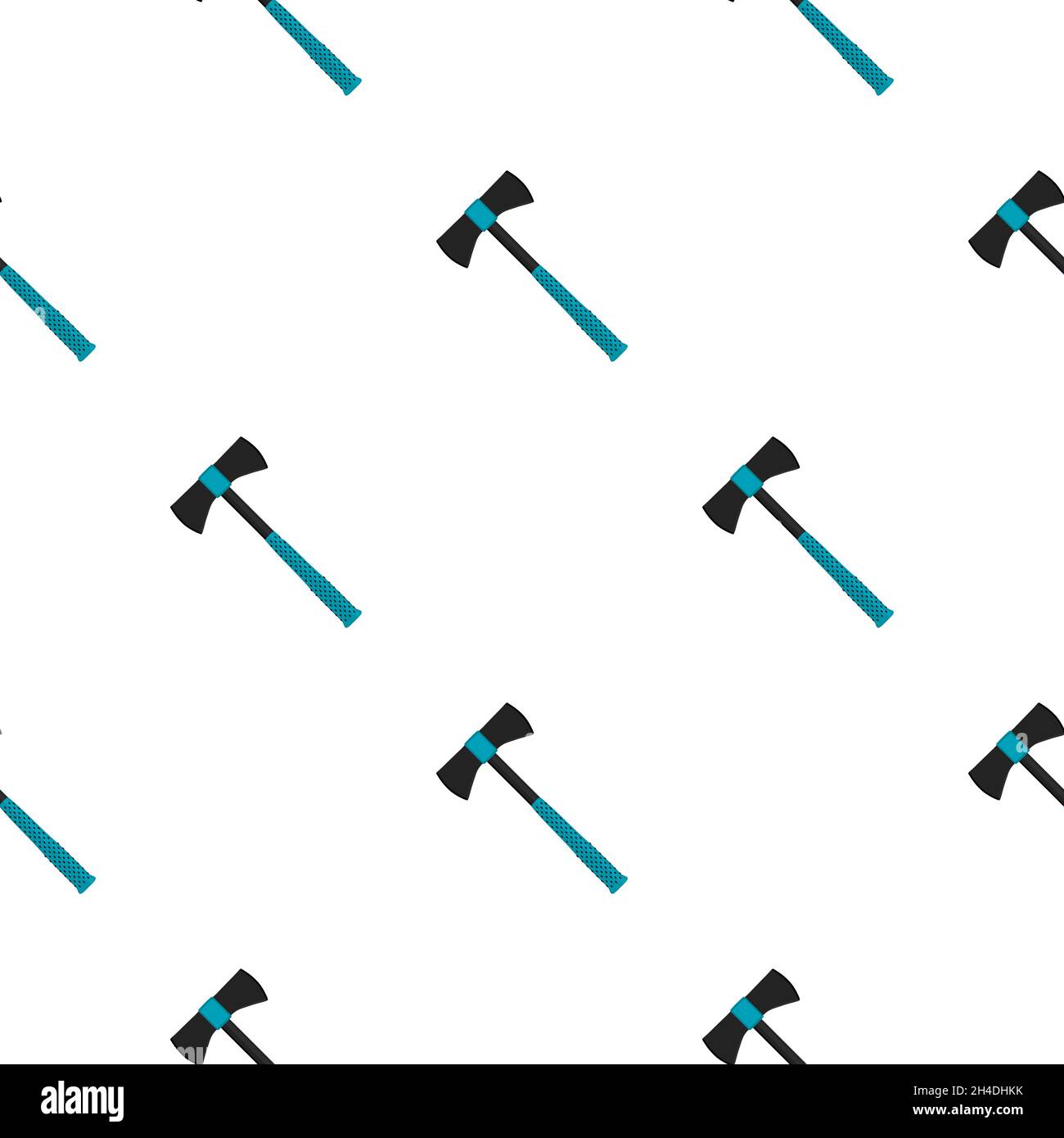 Illustration on theme pattern steel axes with wooden handle, metal ax ...