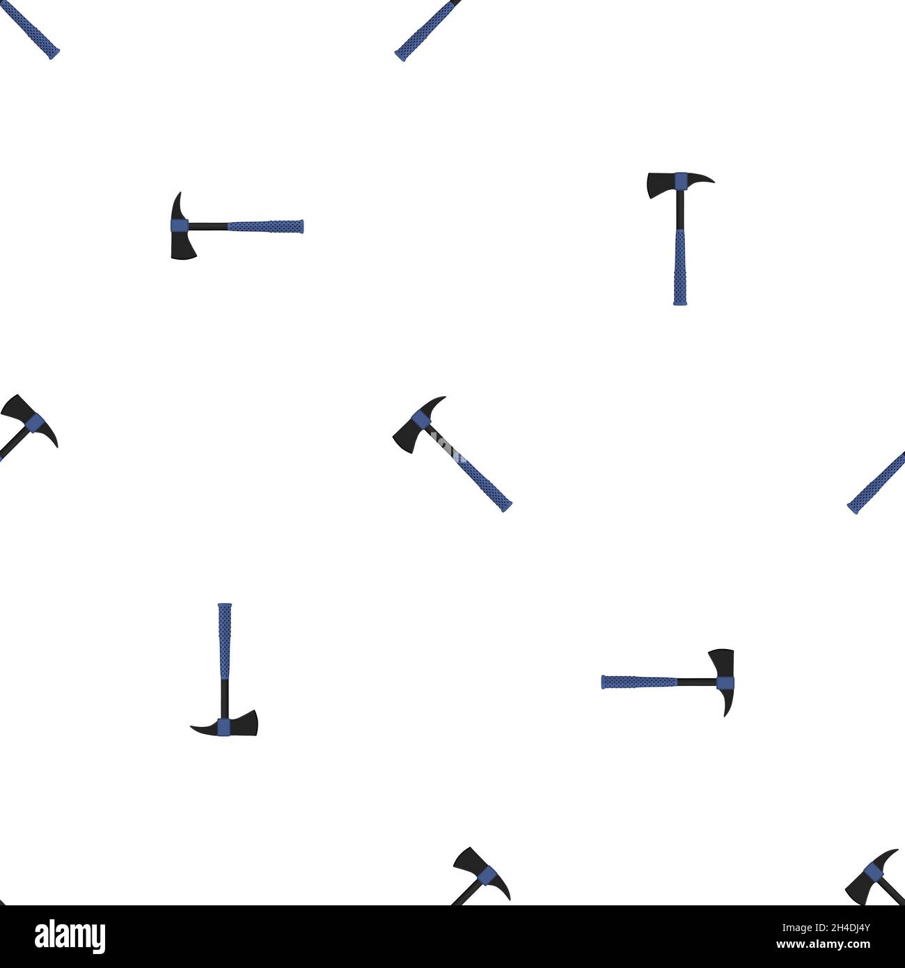 Illustration on theme pattern steel axes with wooden handle, metal ax ...