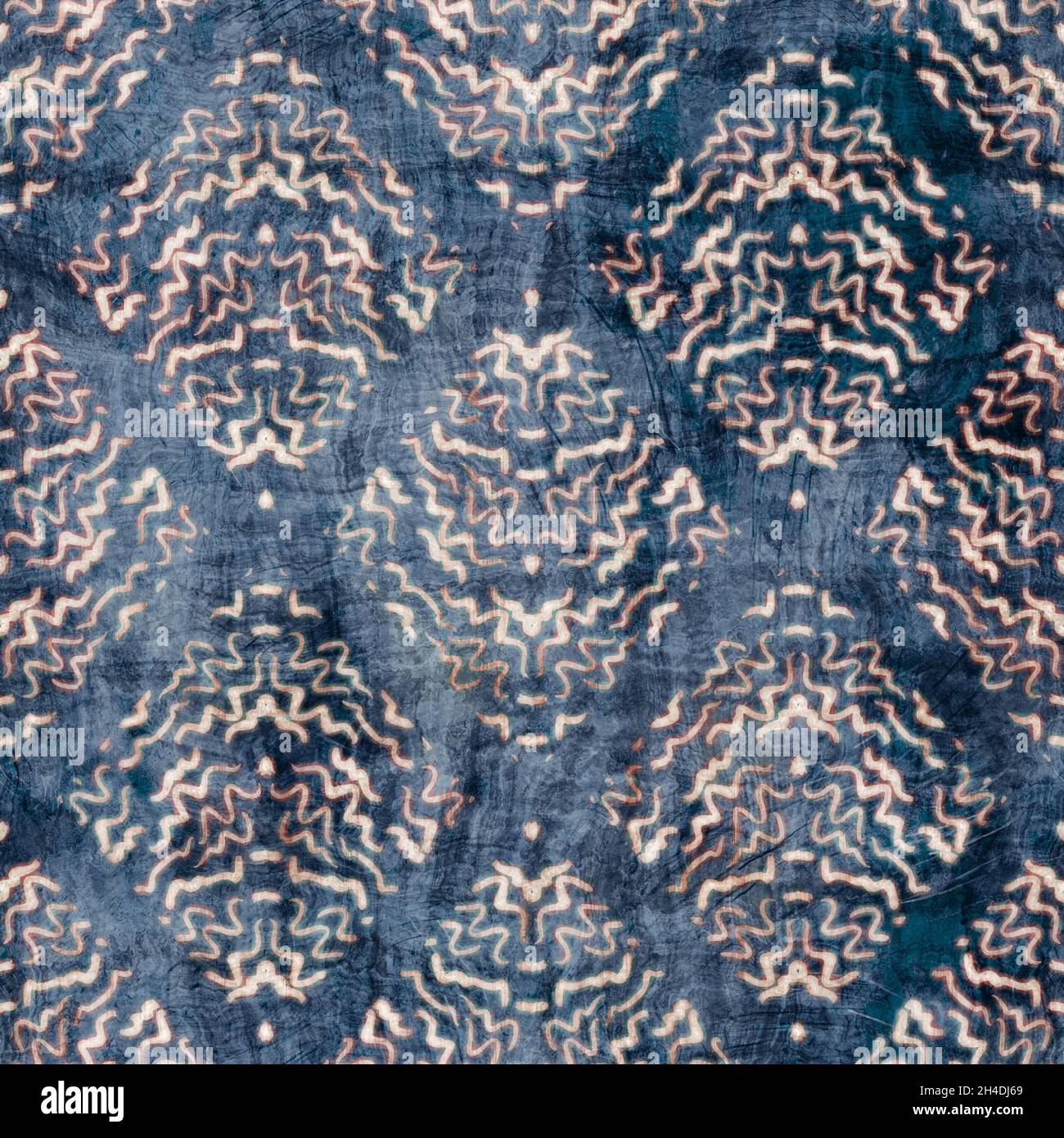 Seamless damask flourish motif Victorian style surface pattern design ...