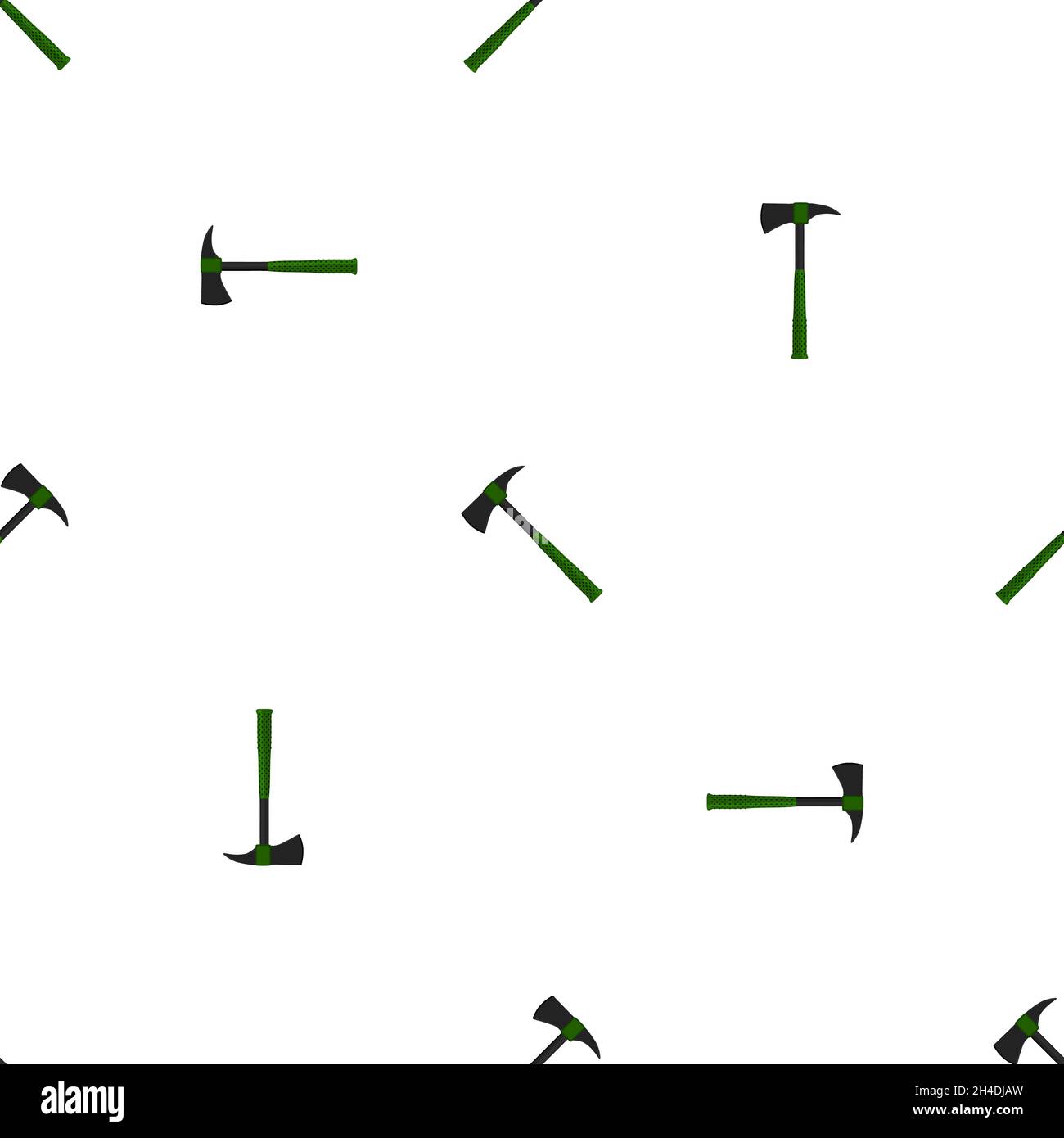 Illustration on theme pattern steel axes with wooden handle, metal ax ...