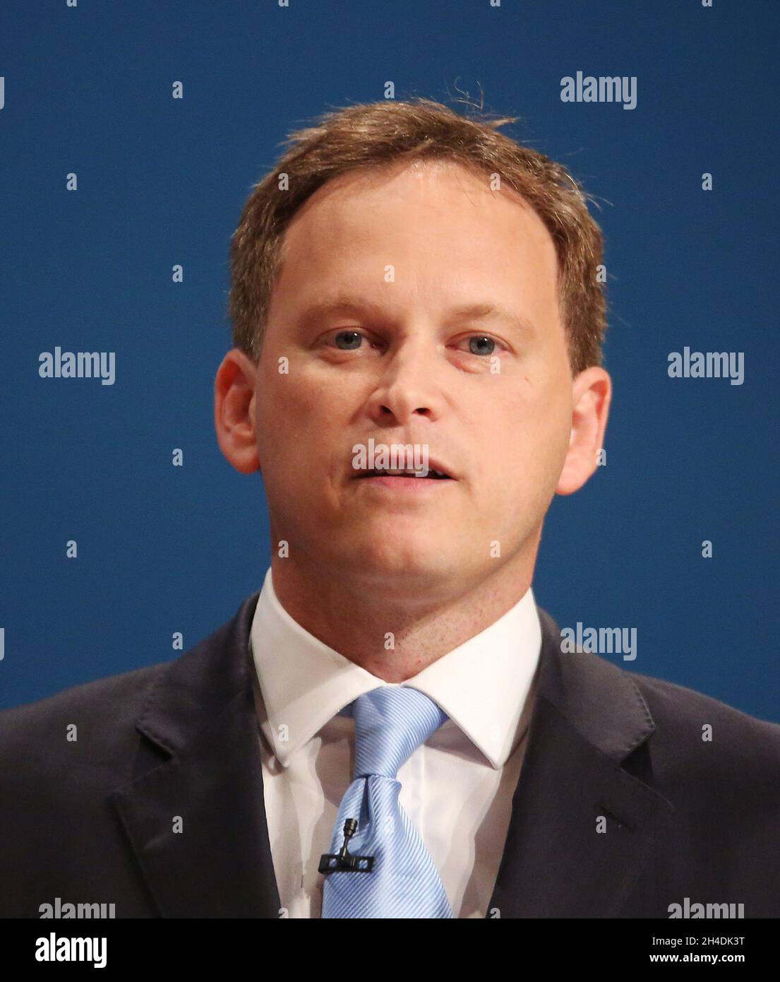 Party Chairman Grant Shapps during the Conservative Party Conference ...