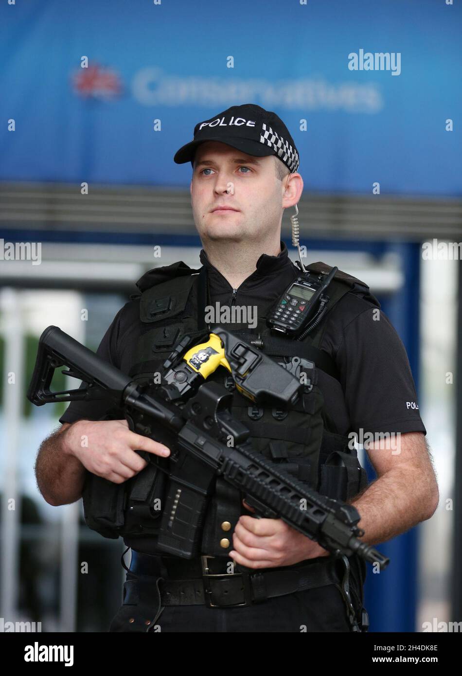Police officers during the Conservative Party Conference 2014, at The ...