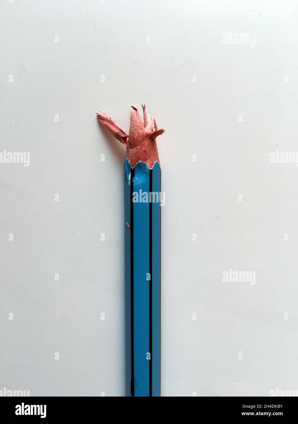 Broken wooden pencil. Learning anxiety. Studying anxiety Stock Photo ...