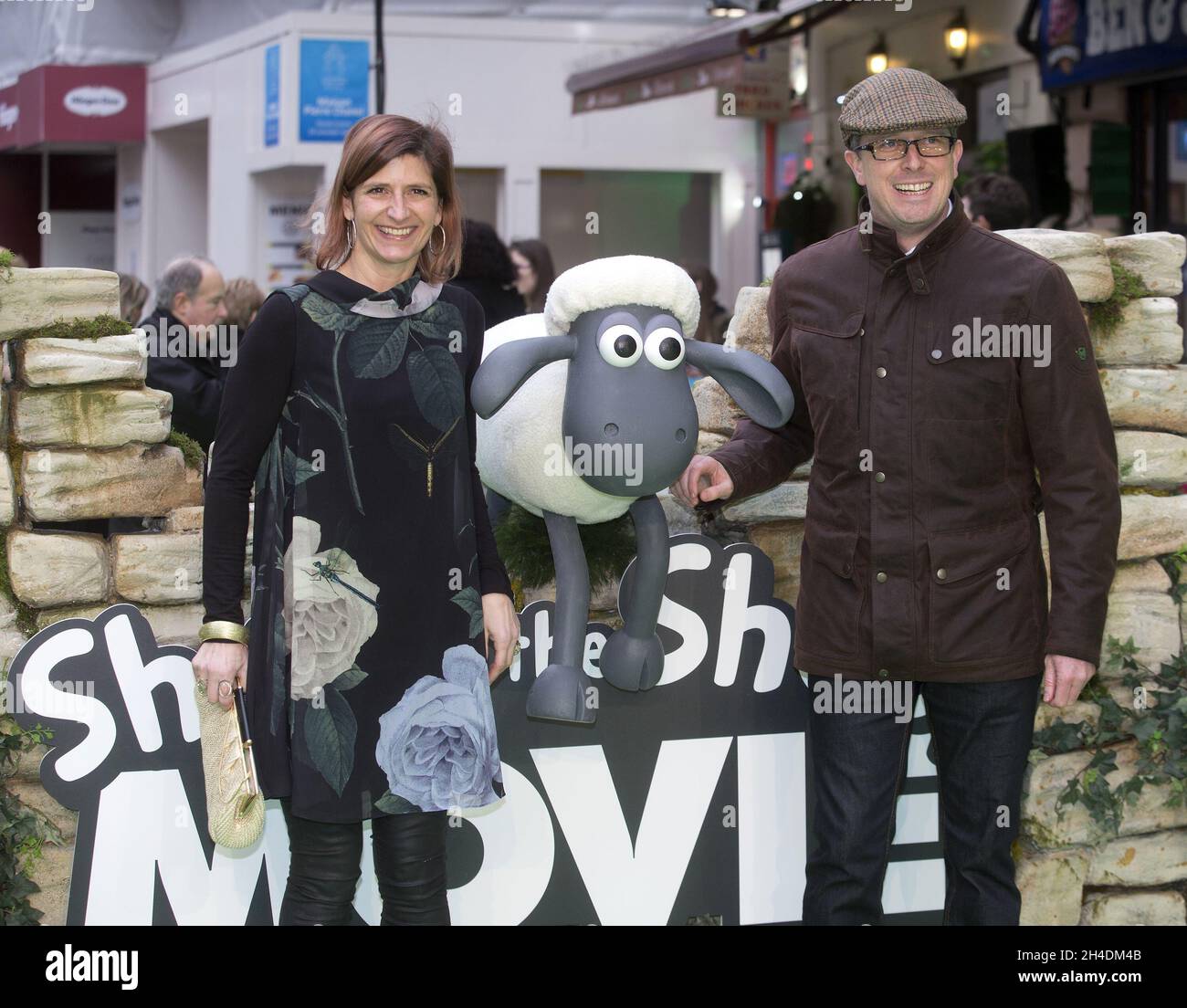 Producer Paul Kewley and partner attend the European Premiere of "Shaun ...