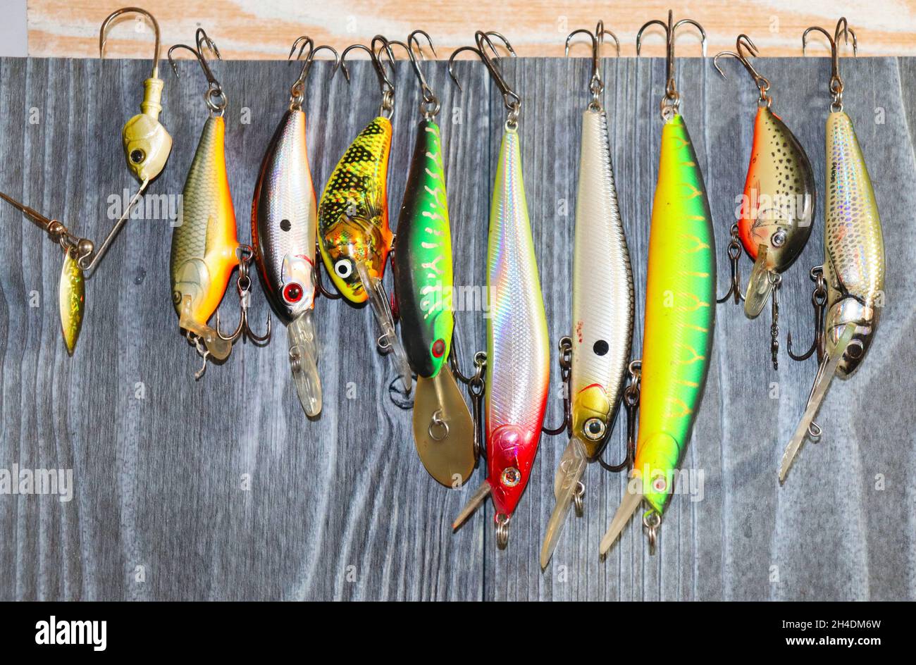 Set of fishing lures Stock Photo - Alamy