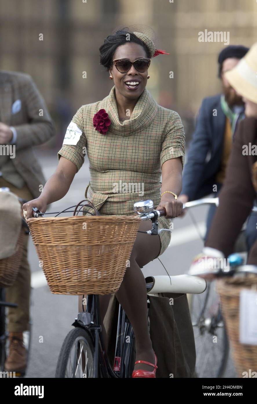 Participants dressed up in vintage join the Tweed Run, a metropolitan ...