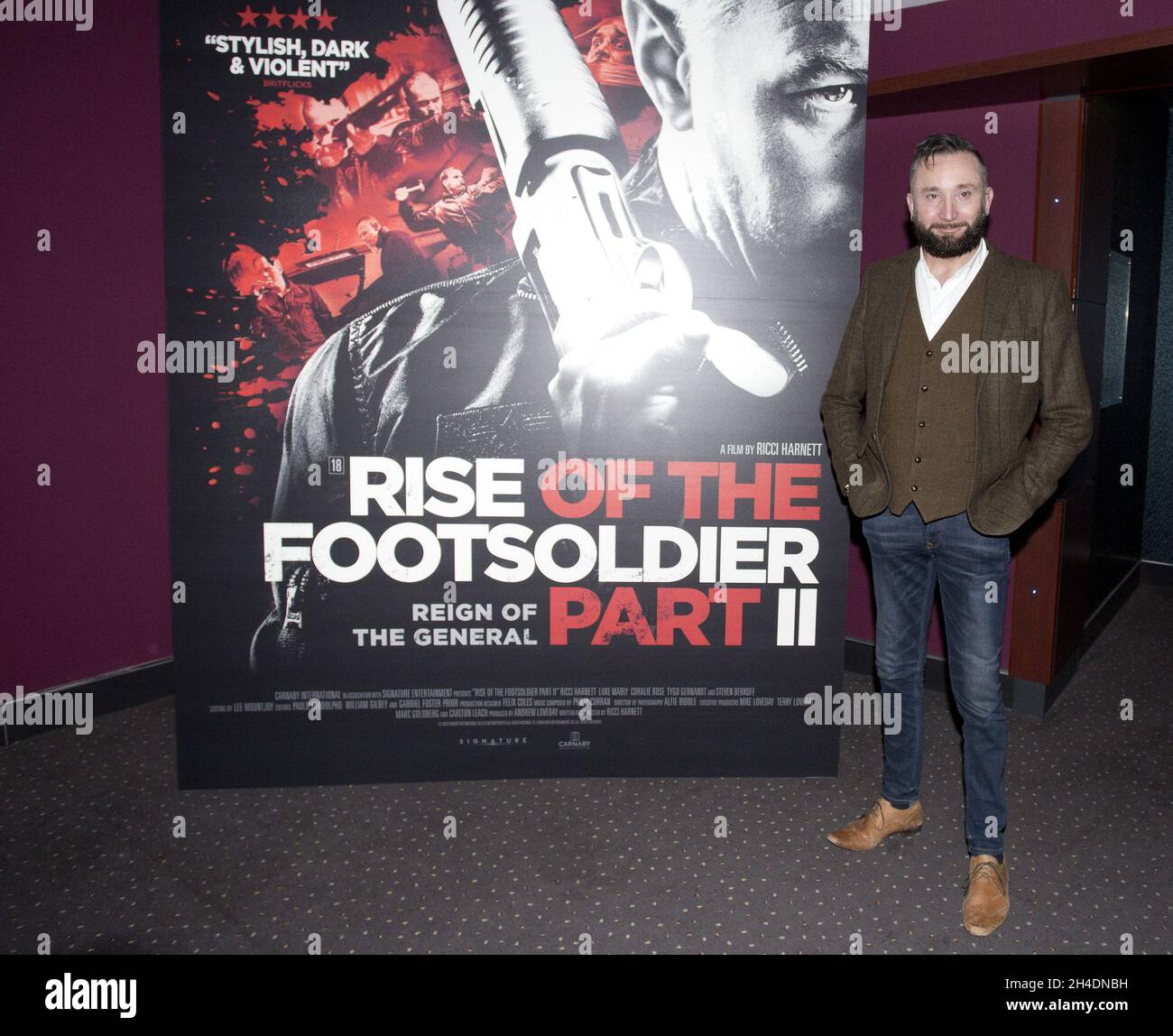 Actor Shawn Birch attending the world premiere Rise of the FootSoldier ...