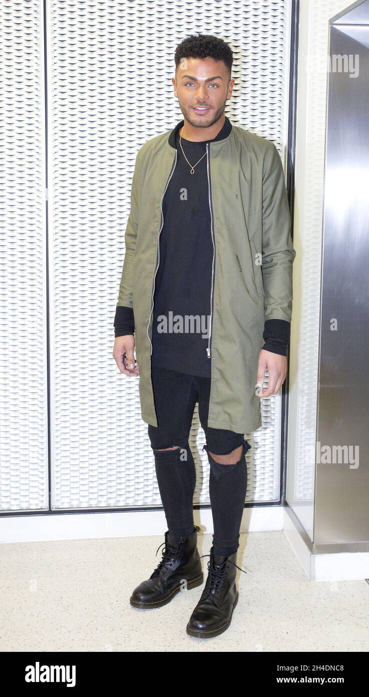 Nathan Henry of Geordie Shore, arriving at MTV headquarters in London ...