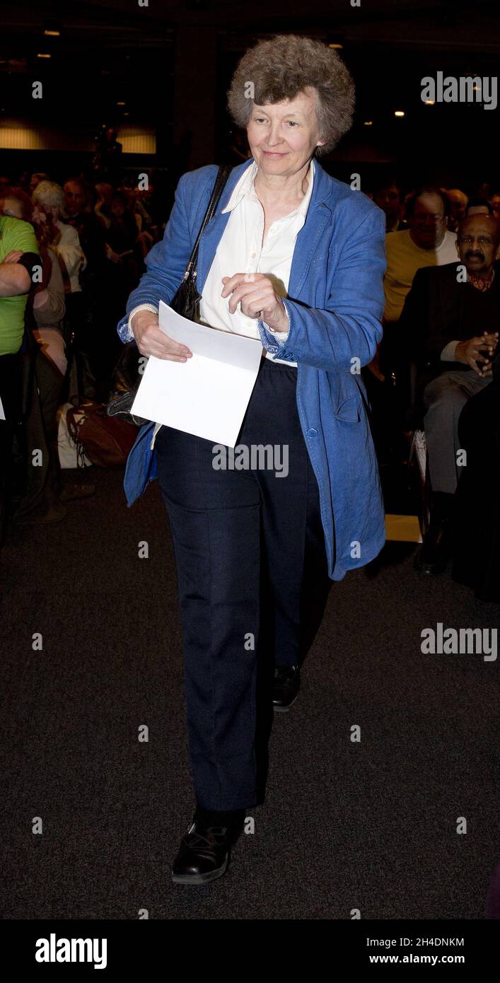 Ruth Lea arrives a public meeting of the cross-party union, Grassroots ...