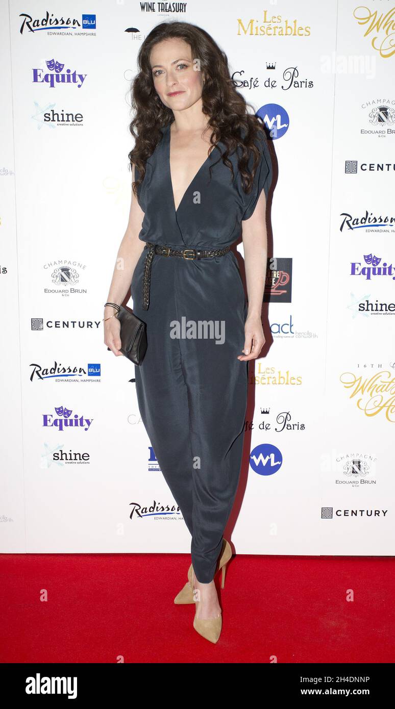 Laura Pulver attends the 16th edition of WhatsOnStage Awards on 21 ...