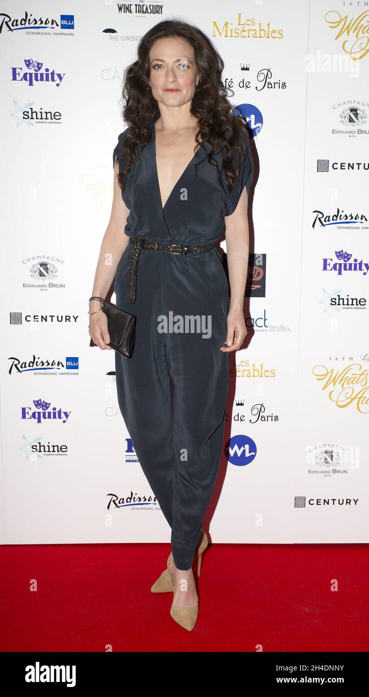 Laura Pulver attends the 16th edition of WhatsOnStage Awards on 21 ...