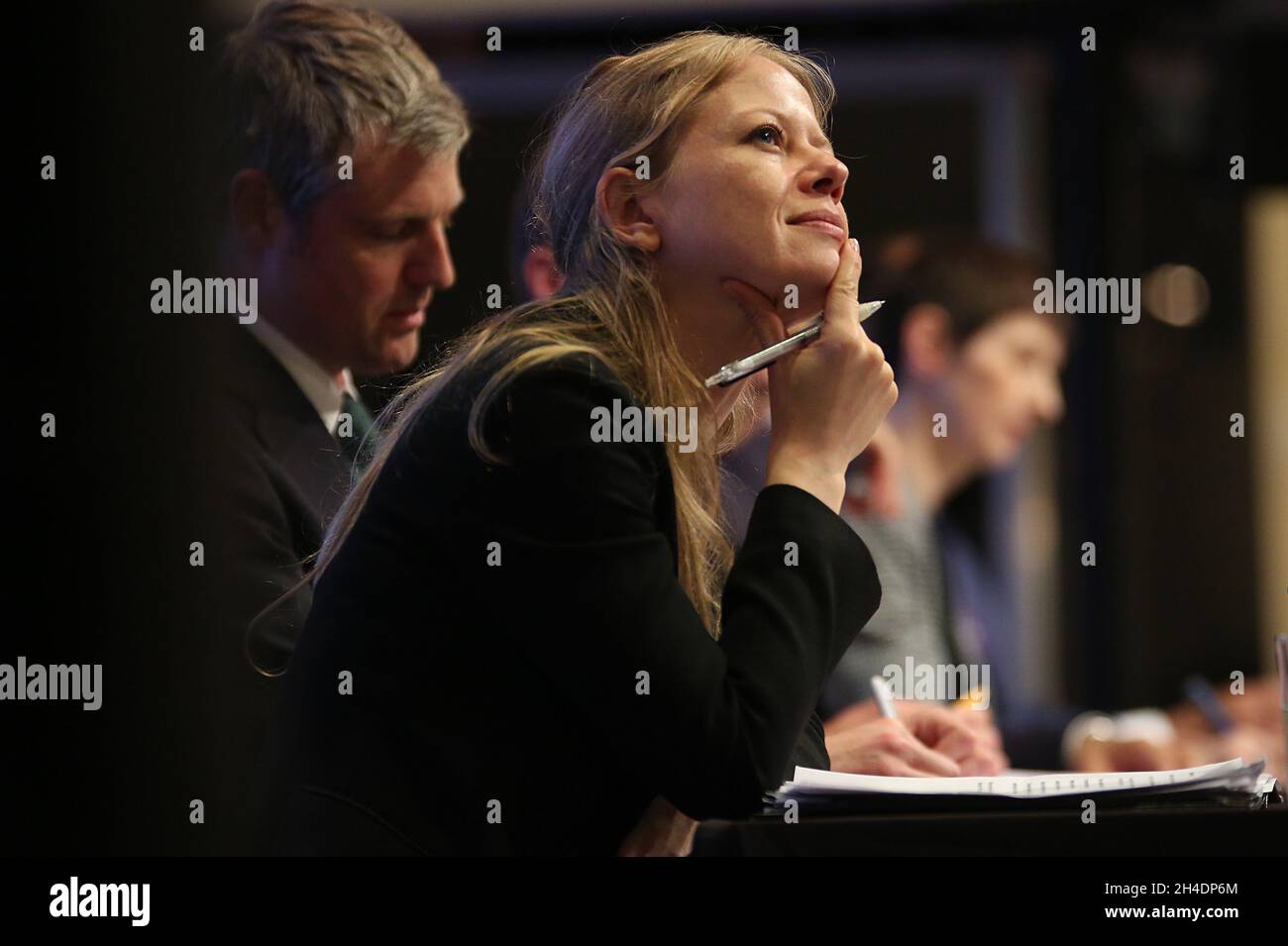 Green Party candidate Sian Berry attends in a hustings hosted by the ...