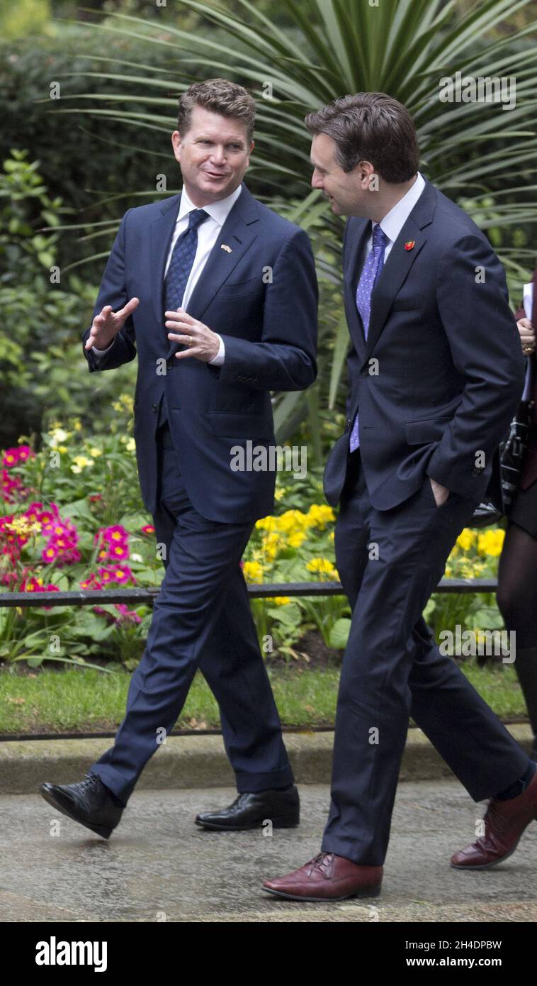 (L) United States Ambassador to the United Kingdom Matthew Barzun ...