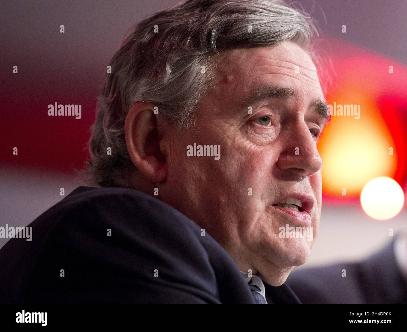 Politician head head shot talking hi-res stock photography and images ...
