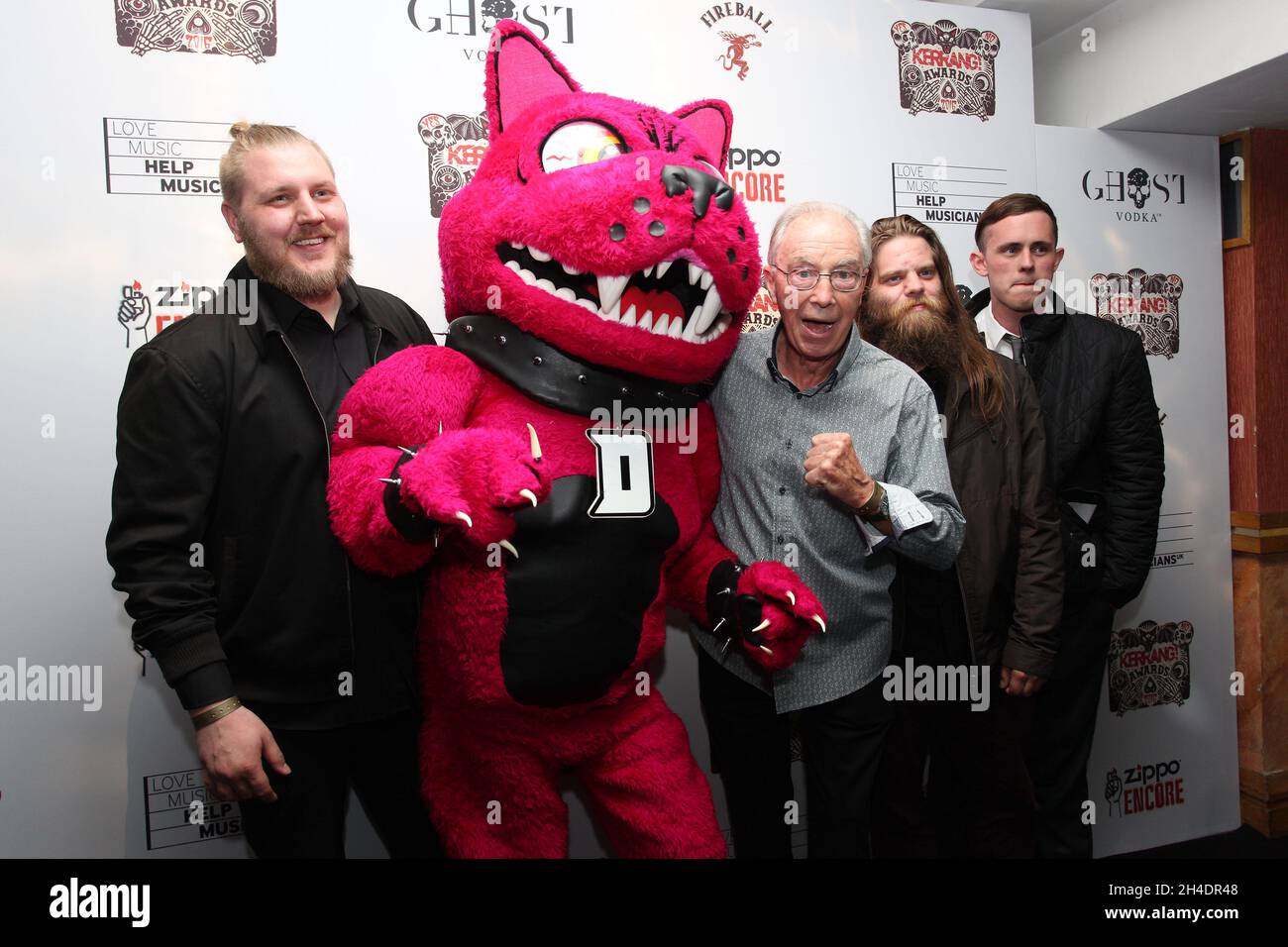 (third from right) Bernie Clifton attends the Kerrang! Awards at The ...