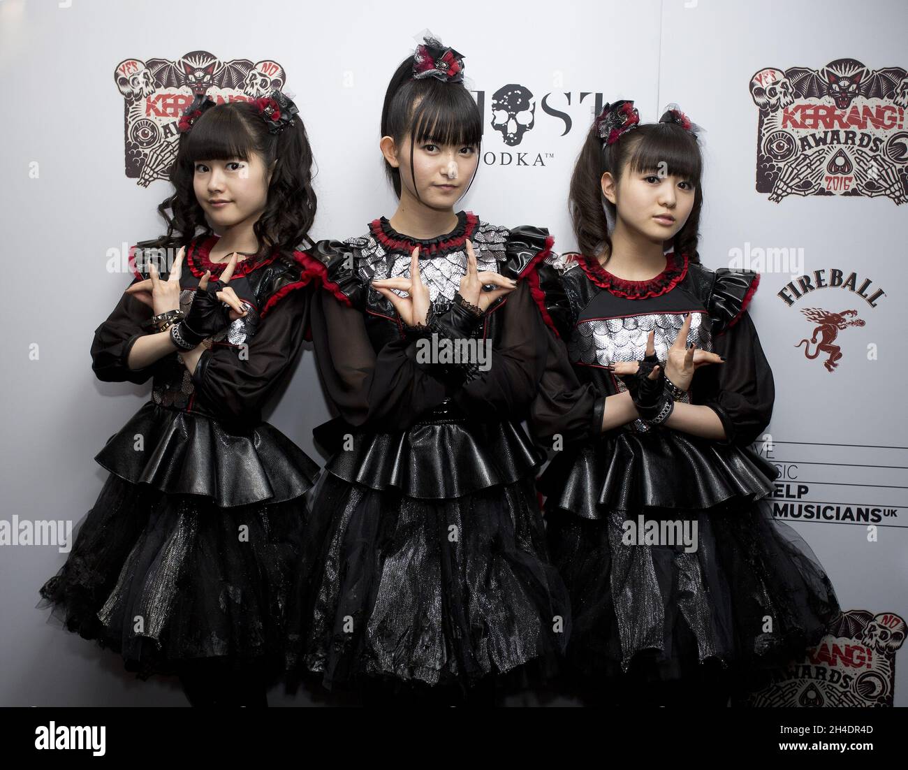 'BABYMETAL' attend the Kerrang! Awards at The Troxy, east London, on ...