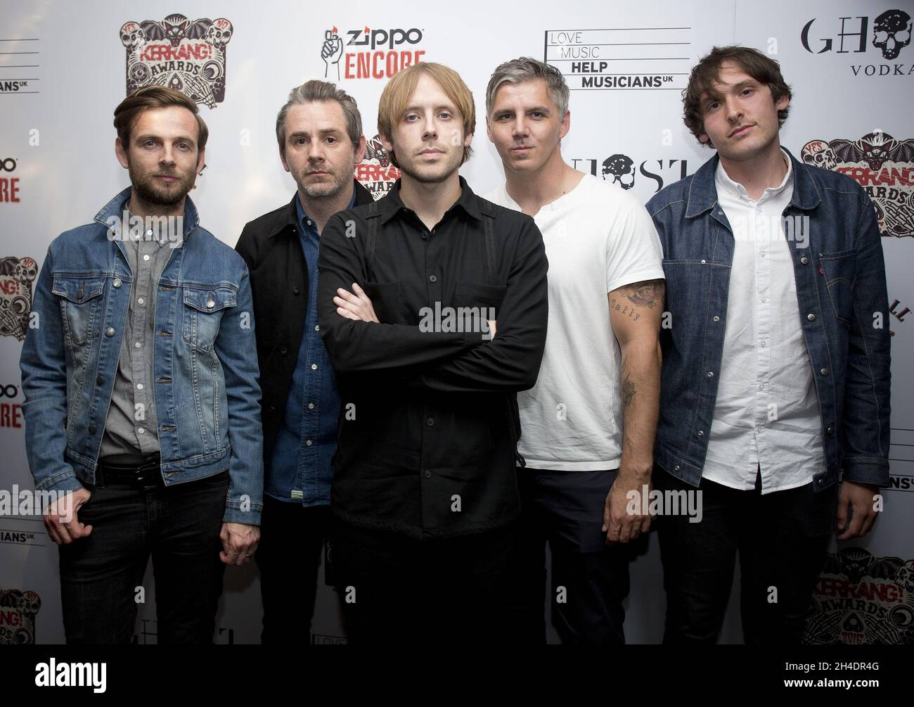 'No Devotion' attend the Kerrang! Awards at The Troxy, east London, on ...