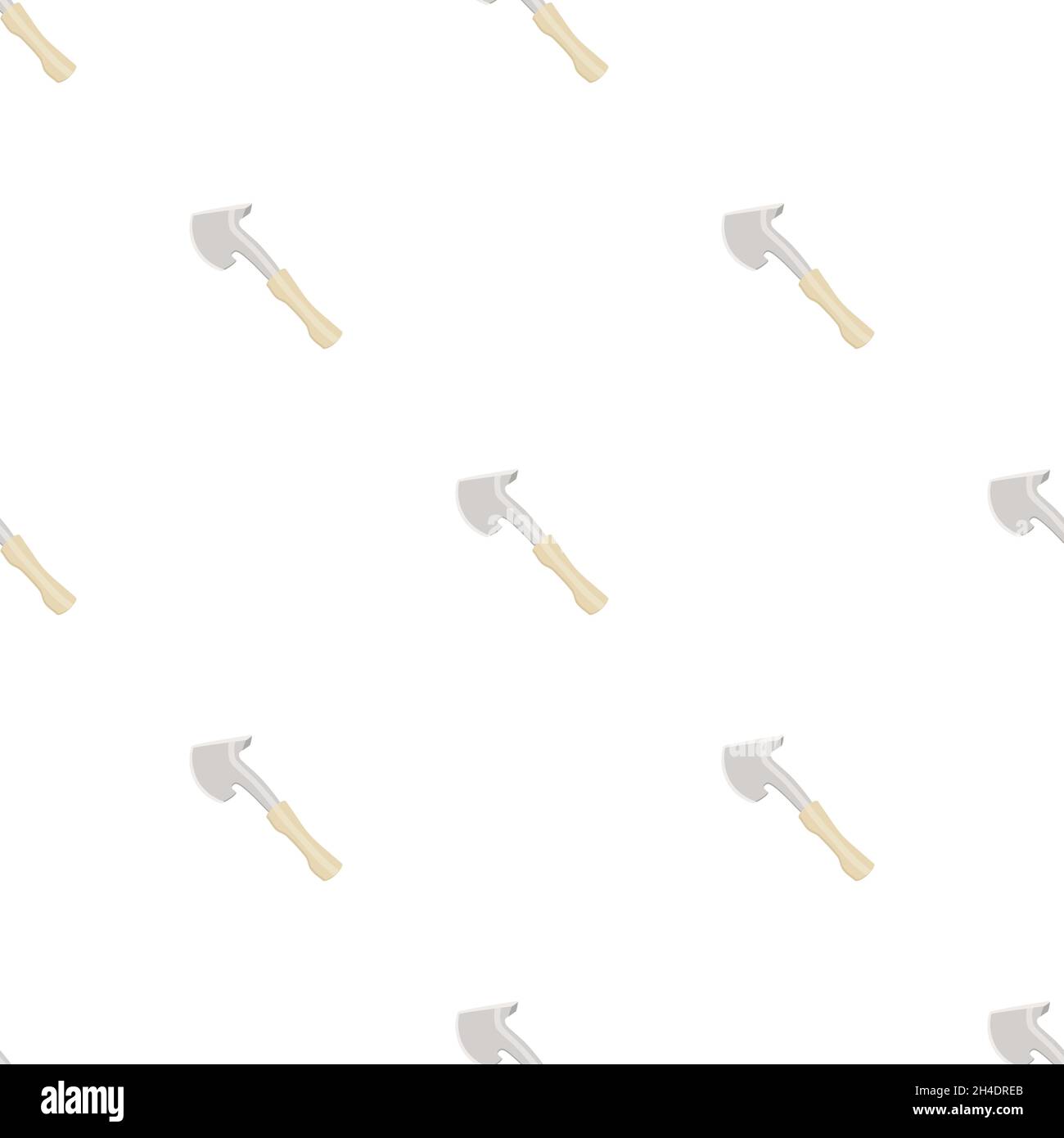 Illustration on theme pattern steel axes with wooden handle, metal ax ...