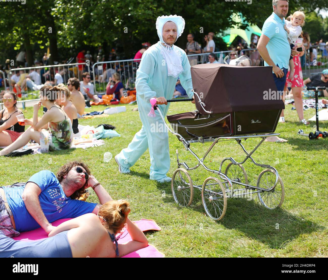 Participants in fancy dresses take part in the inaugural Great British ...