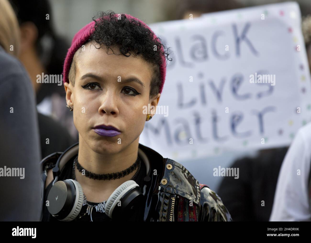 Activists from Black Lives Matter movement demonstrate in Altab Ali ...