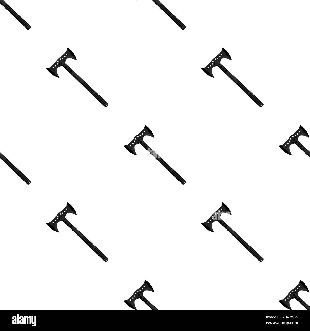 Illustration on theme pattern steel axes with wooden handle, metal ax ...