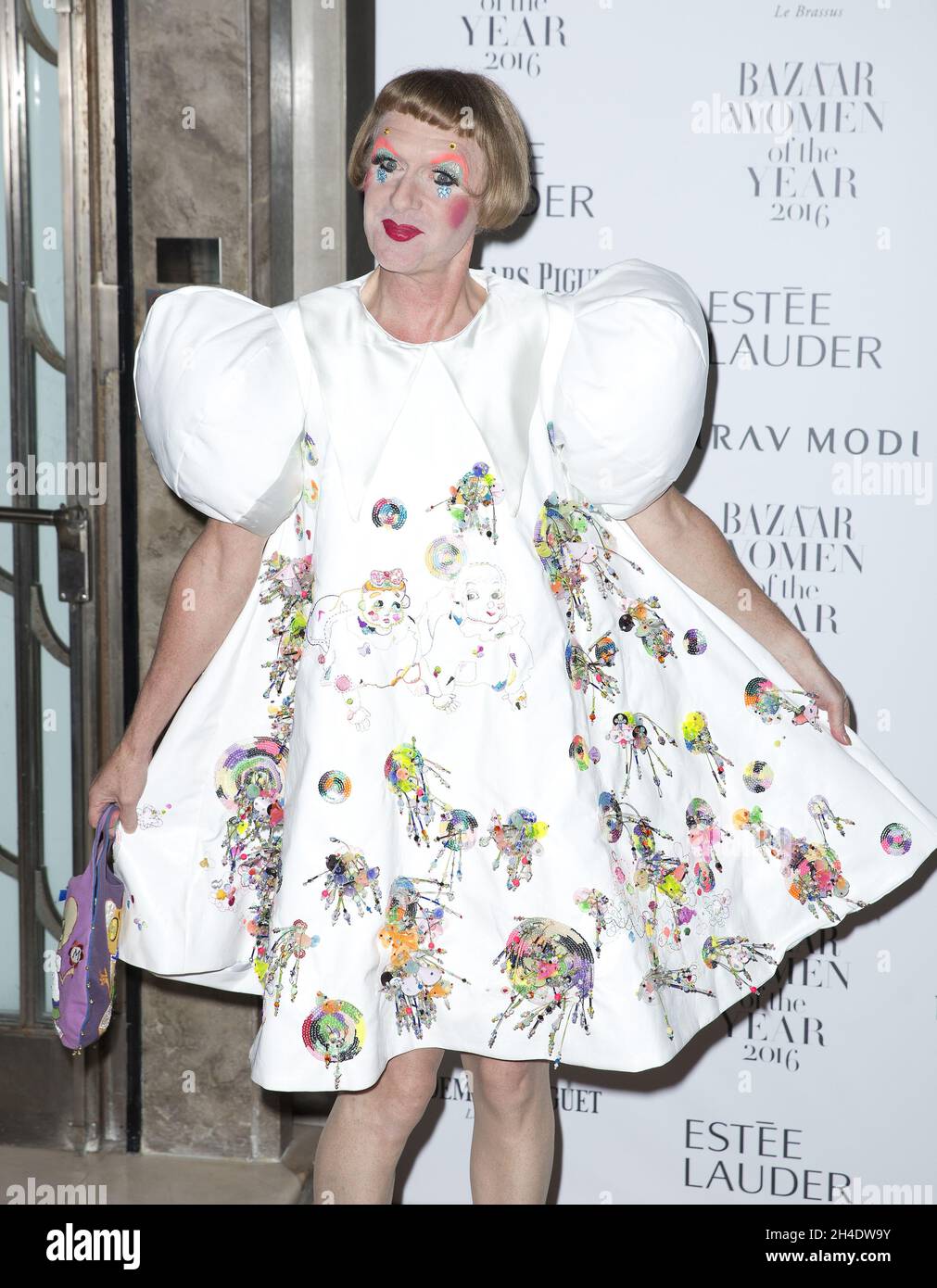 Grayson Perry attending the Harper's Bazaar Woman of the Year awards at ...