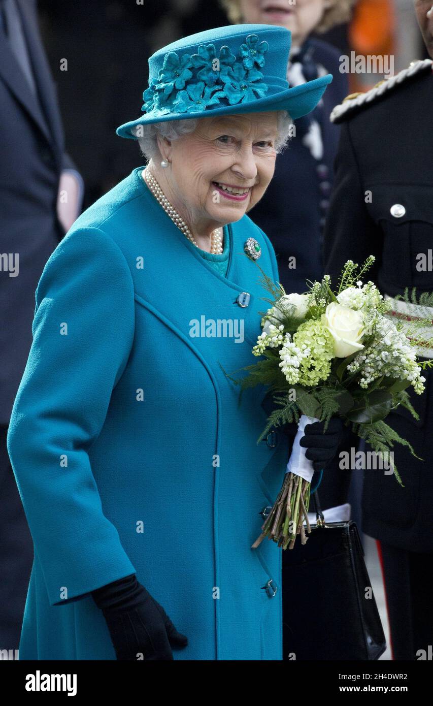 Queen Elizabeth leaves the new National Cyber Security Centre, London ...