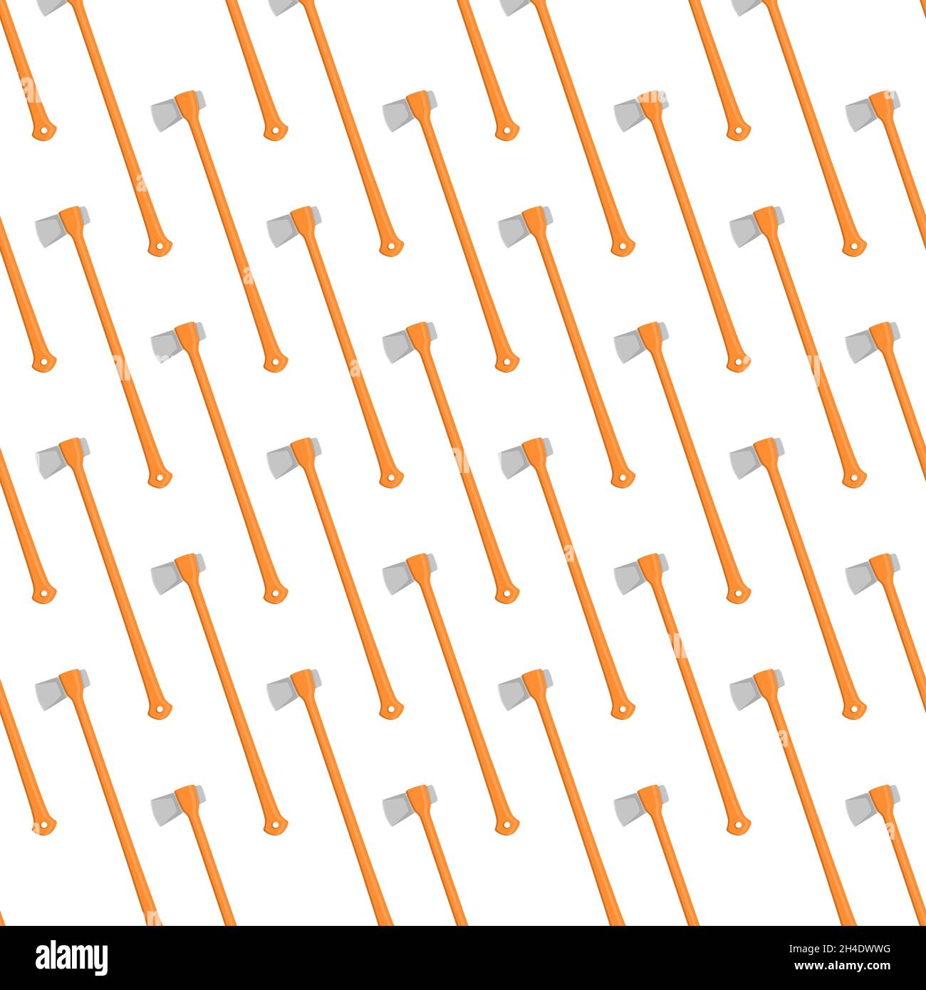 Illustration on theme pattern steel axes with wooden handle, metal ax ...
