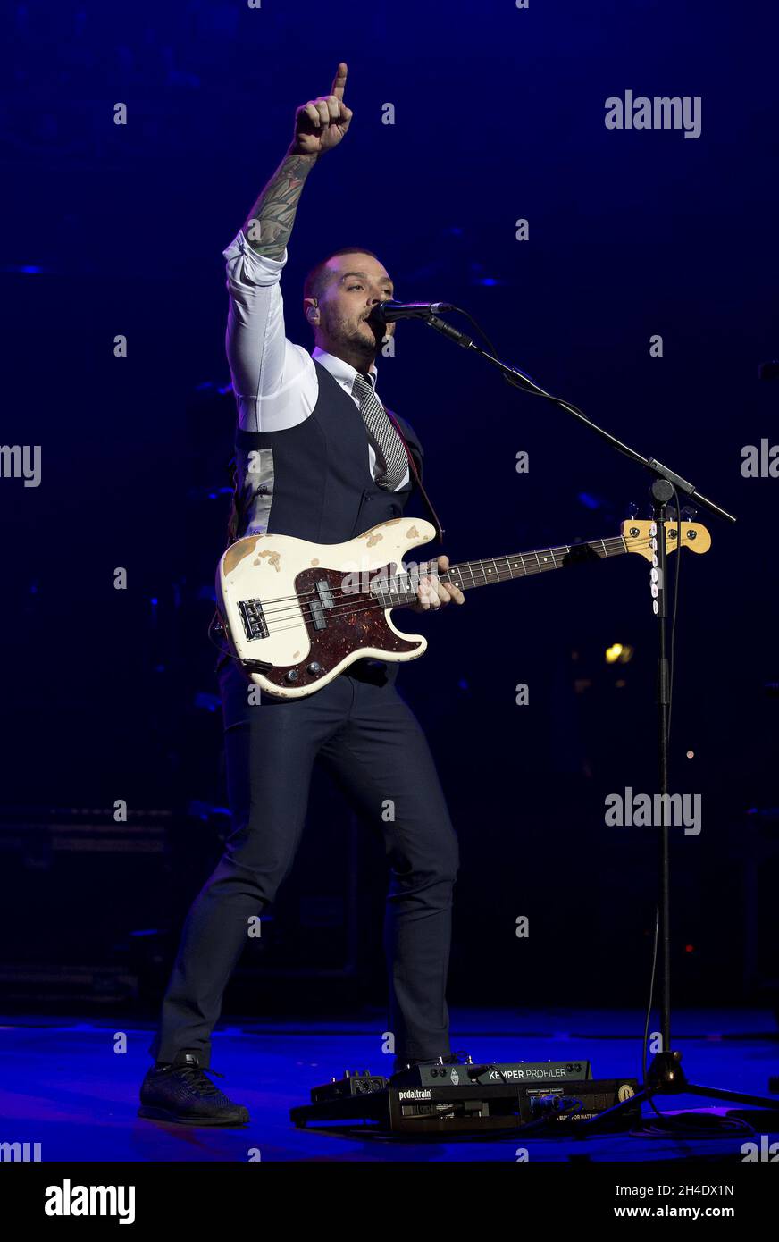 Matt Willis of English pop rock band Busted performs for Teenage Cancer ...