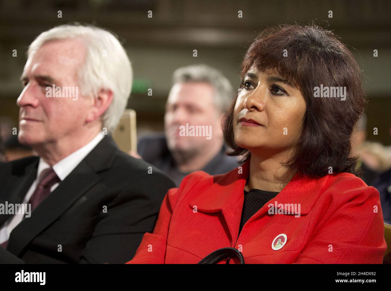 (left to right) John McDonnell and Jeremy Corbyn's wife Laura Alvarez ...