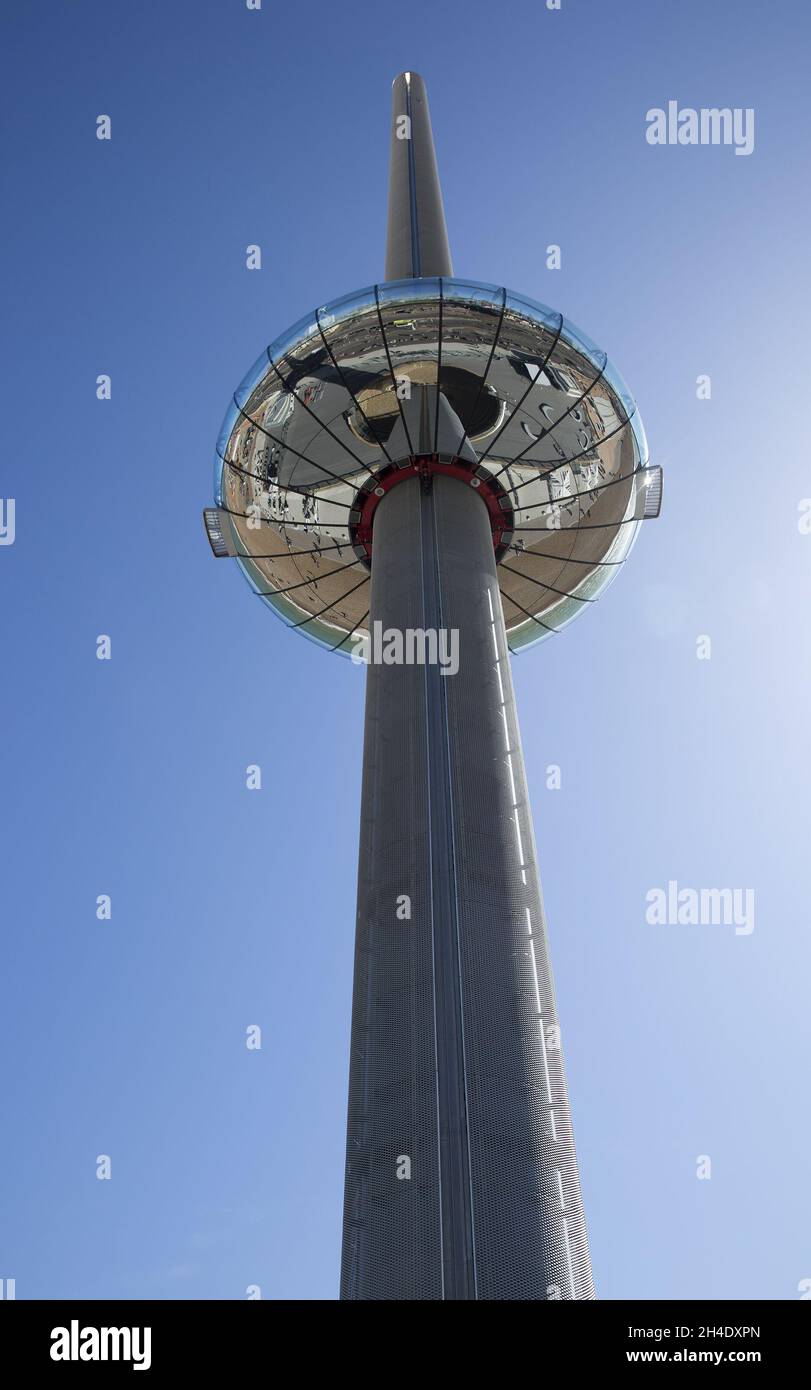 The British Airways i360 tower, a 162-metre observation tower on the ...