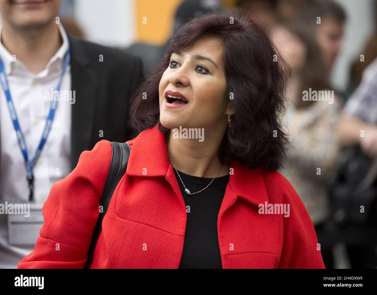Jeremy Corbyn's wife, Laura Alvarez arrives at an event in the ...