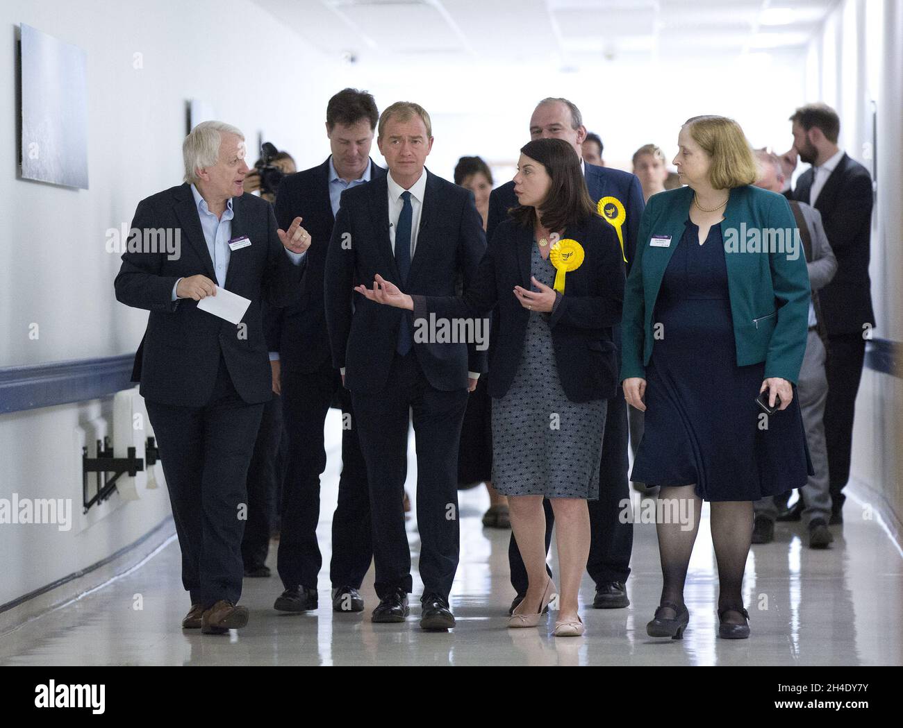 (left to right) Kevin Cheatle, Director of Workforce, Nick Clegg MP ...