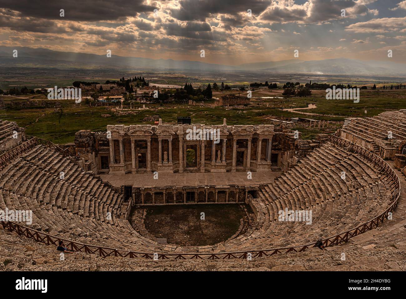 Hierapolis ancient city, hot springs in classical Phrygia in southwest ...