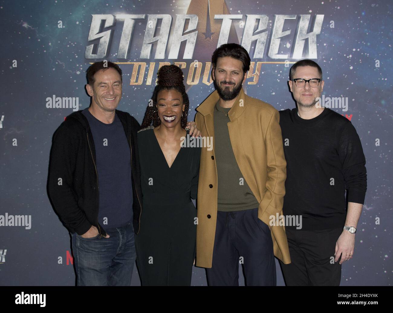 (left to right) Jason Isaacs, Sonequa Martin-Green, Shazad Latif and ...