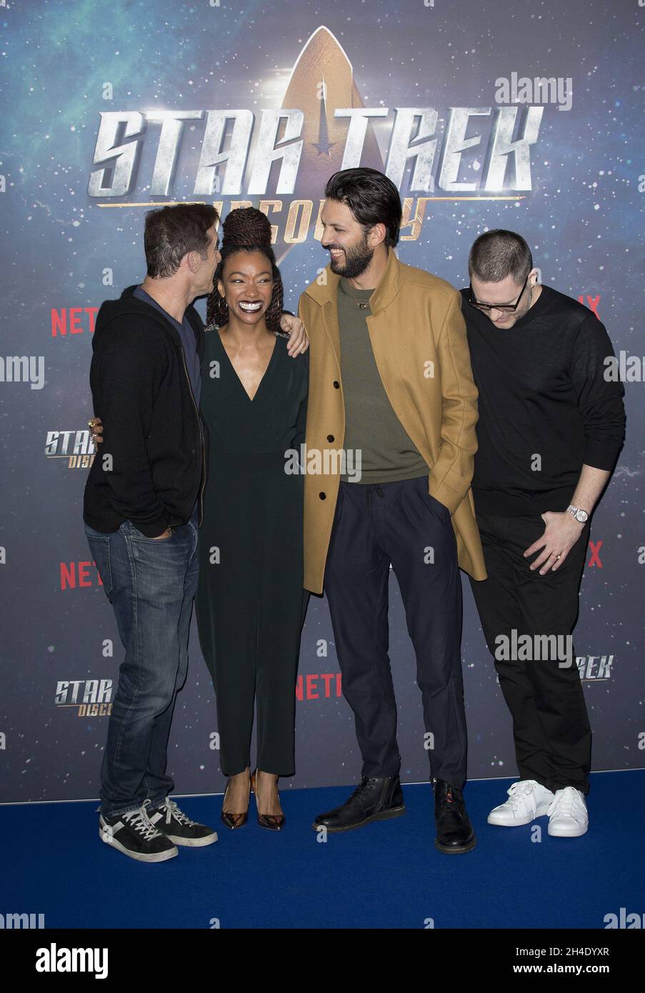 (left to right) Jason Isaacs, Sonequa Martin-Green, Shazad Latif and ...
