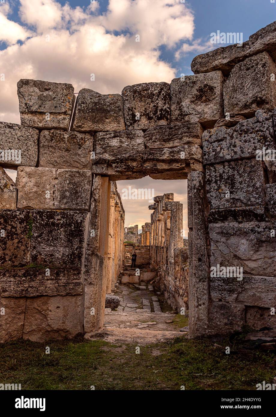 Hierapolis ancient city, hot springs in classical Phrygia in southwest ...