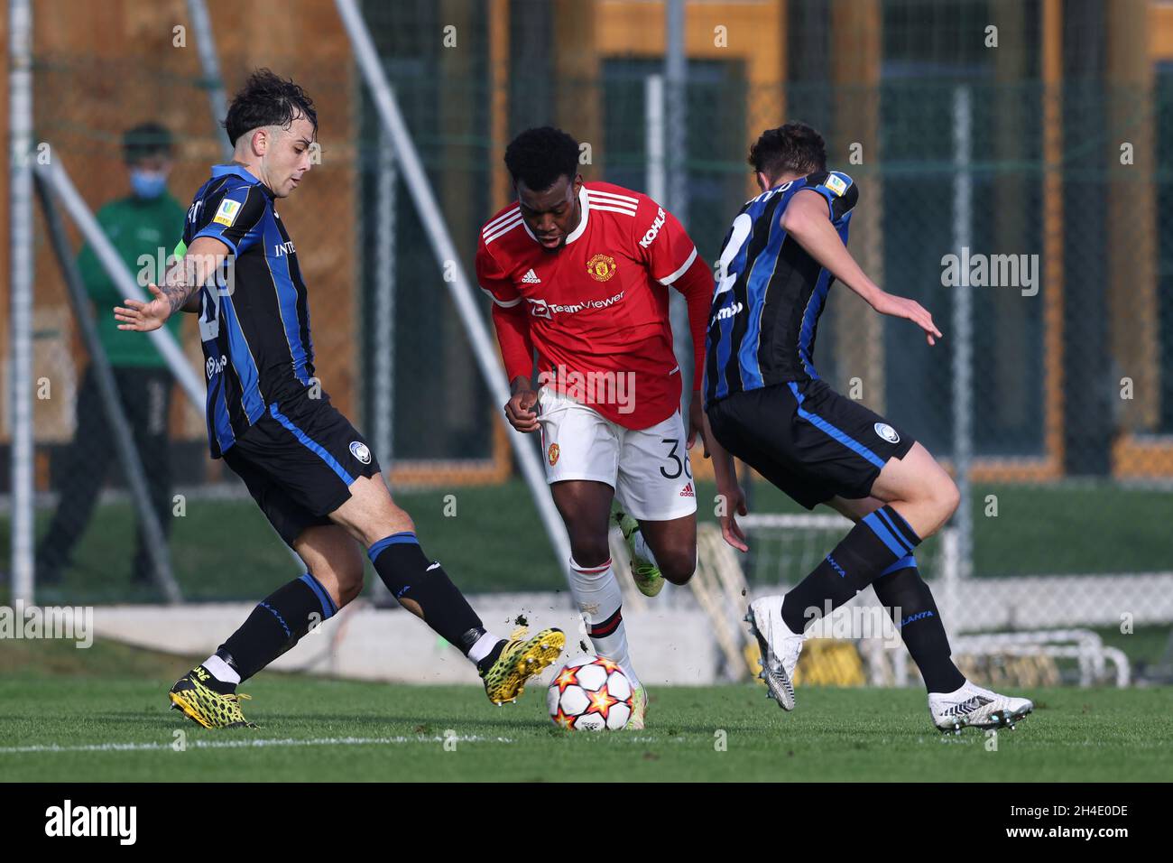 Bergamo, Italy, 2nd November 2021. Anthony Elanga of Manchester United ...