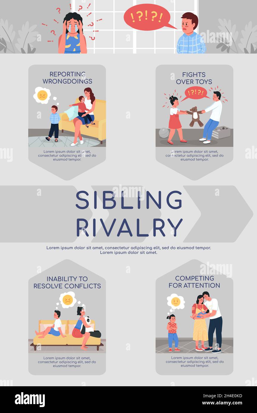 Sibling rivalry children Stock Vector Images - Alamy