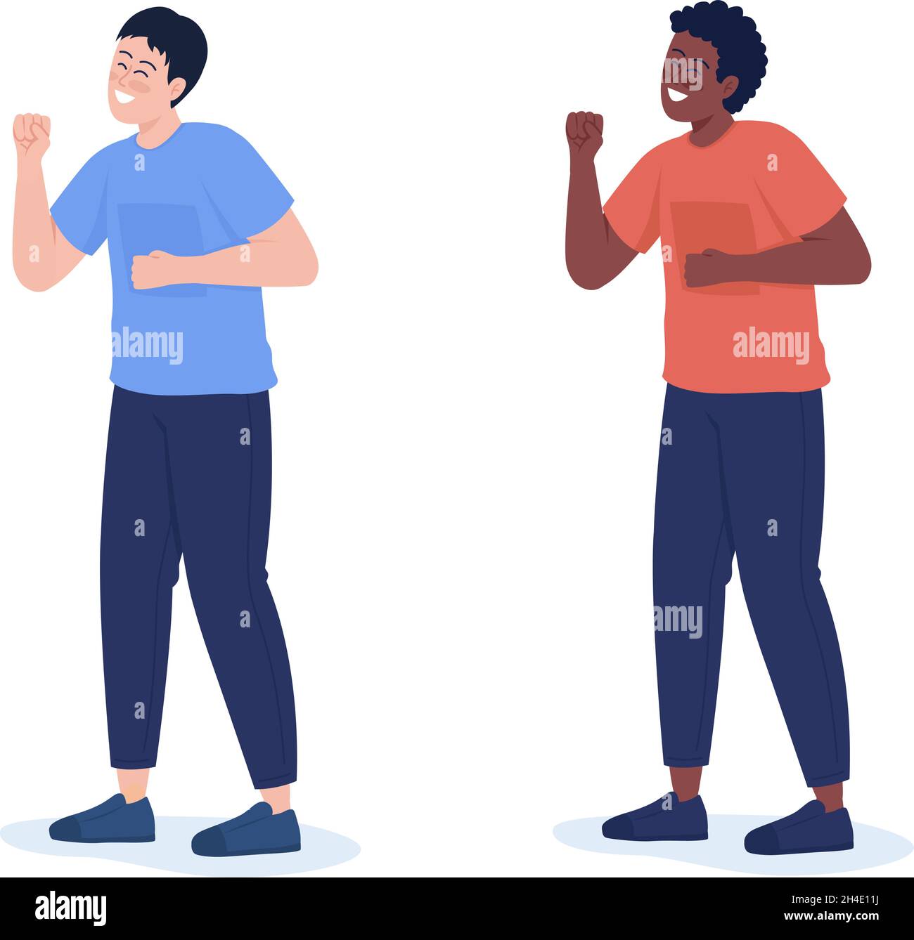 African woman cheering Stock Vector Images - Alamy