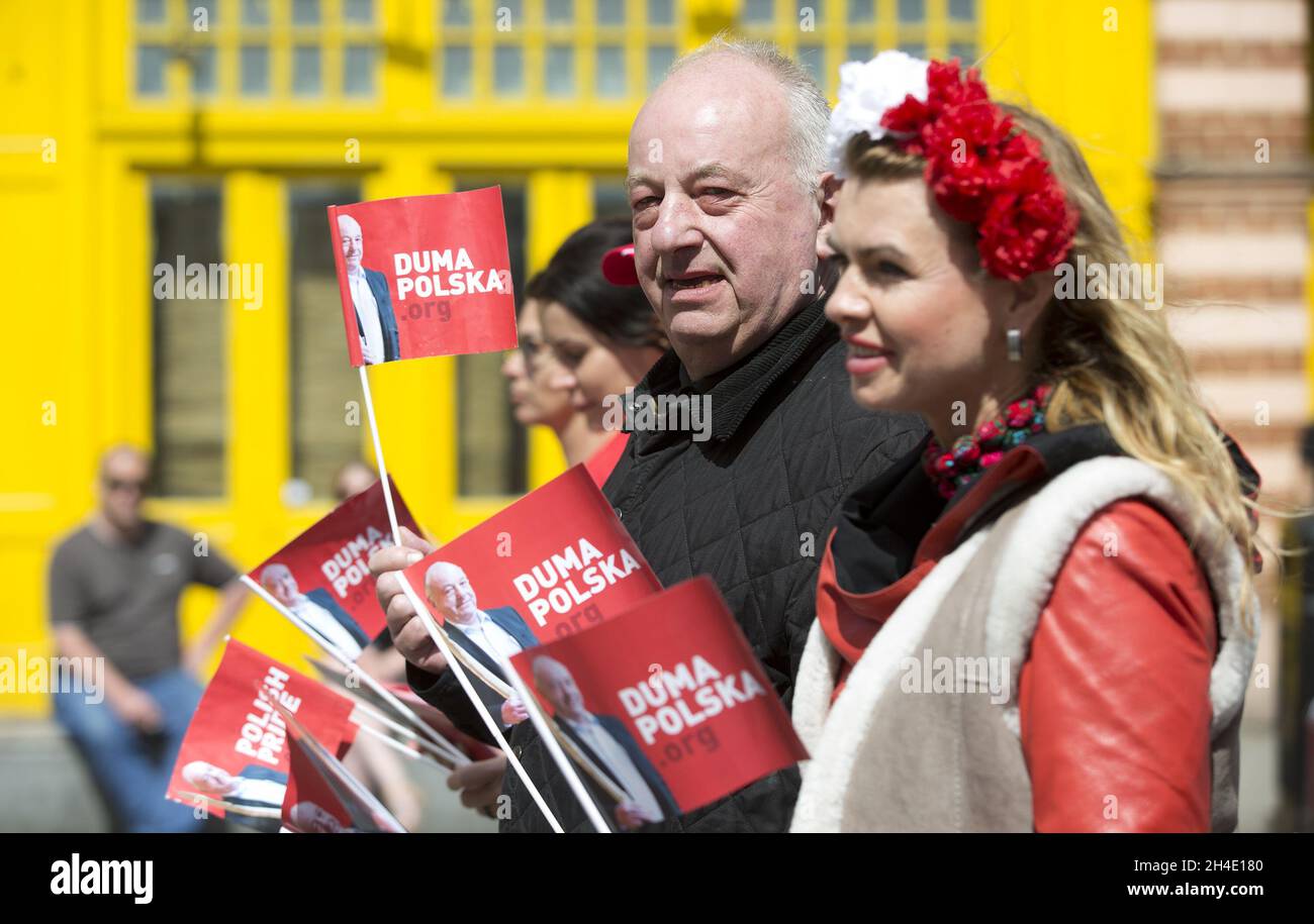 Prince John Zylinski joins Polish Pride candidates and supporters while ...