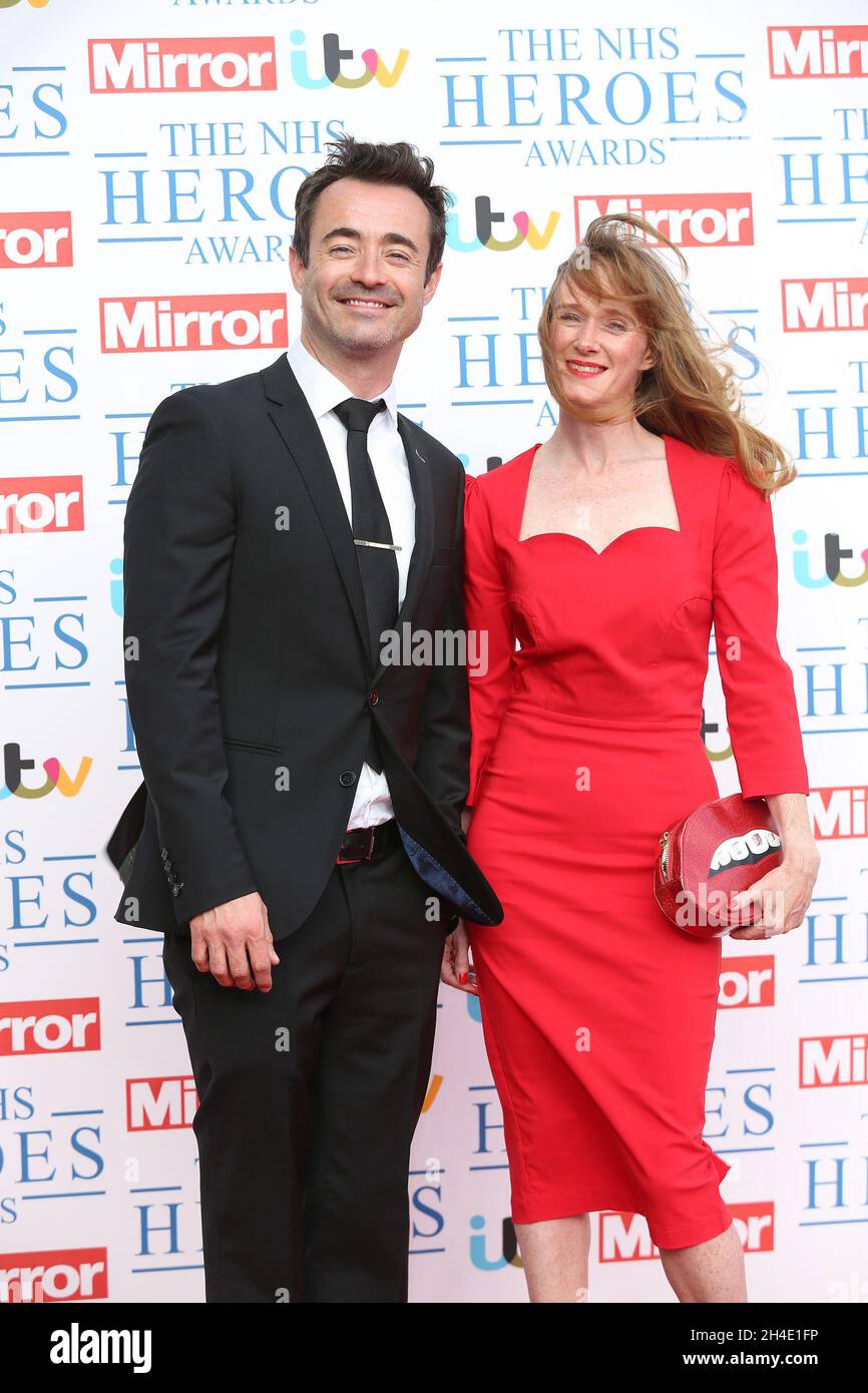 Joe McFadden and Maggie Dunne attending the NHS Heroes Awards at the ...