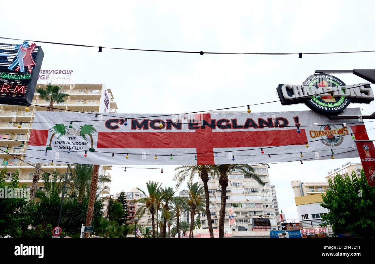 Benidorm flag hi-res stock photography and images - Alamy